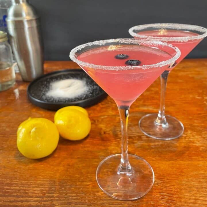 Blueberry Lemon Drop Martini - Itaira Eats